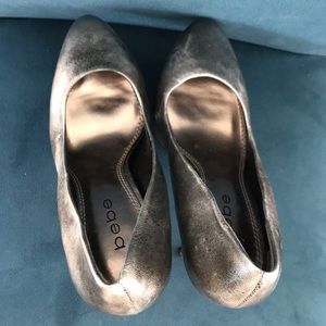 bebe | Shoes | Hematitesilver Gray With A Little Black Platform Type ...